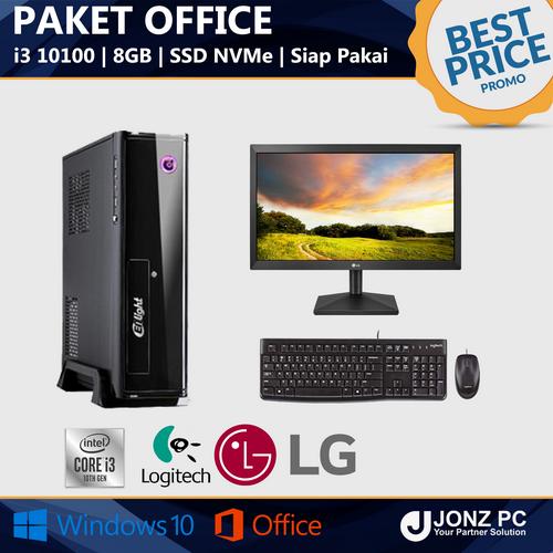 Jual PC Office | i3 10100 | 8GB | UHD 630 | Gen 10 intel | SIap Pakai ...