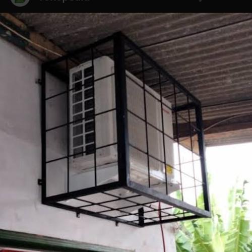 Jual kerangkeng ac / pompa air bahan siku 4x4 Tebal - Hitam - Kab ...