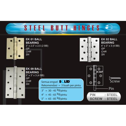 Jual SOLID Engsel Pintu Besi - EK01 GP - Kab. Bojonegoro - Terang Jaya ...