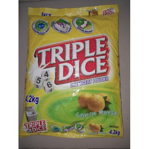 Jual TRIPLE DICE 4.2KG DETERGENT - FLORA - Kota Medan - Asia Mandiri ...
