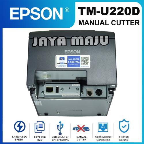 Jual PRINTER POS KASIR STRUK DOT MATRIX EPSON TMU220D - 220D MANUAL CUTTER - PORT LAN - Kota ...