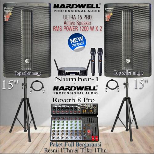 Jual Paket Sound System Hardwell Ultra 15 Pro Mixer Reverb8 Mic Number1 ...