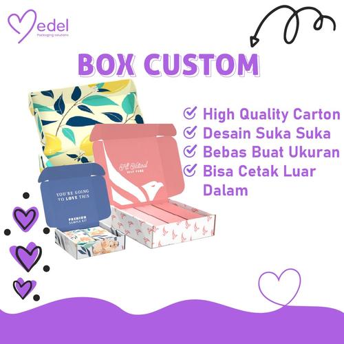 Jual Box Kardus Kotak ( 25x20x5 cm ) Custom Packaging Cetak Full - Kota ...