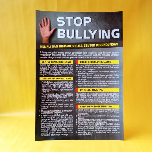 Jual Poster Sekolah | Poster STOP Bullying | Kenali dan Hindari Perundungan - Kab. Kediri ...