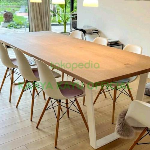 Jual Meja makan estetik 180x80x75 free ongkir - Kab. Tangerang - KARYA ...