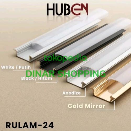 Jual List Rel RUMAH LAMPU HUBEN RULAM-24 LED STRIP ALUMUNIUM Acrylic ...