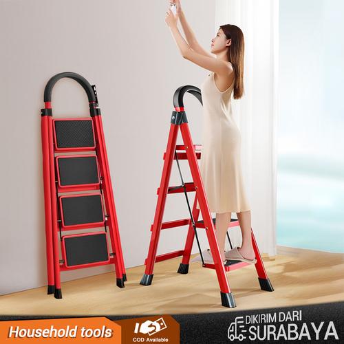 Jual Tangga Kecil Keluarga 3/4/5/6 Steps Lipat Baja Karbon Langkah ...