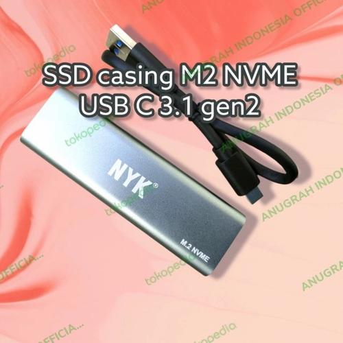 Jual USB 3.1 to M.2 NVME SSD Enclosure - Casing SSD M2 NVME Type C 3.1 ...