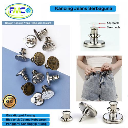 Jual Kancing Jeans Kait Pengecil Celana Serbaguna Longgar Rusak Pin ...