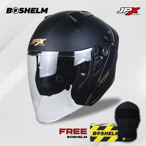 Jual Helm JPX Nova X Solid HITAM DOFF Helm Half Face SNI - Kota Bekasi ...