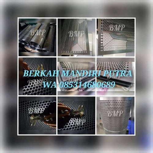 Jual plat lubang/perforated besi ukuran 1mm lubang 4mm dimensi 1,2×2 ...