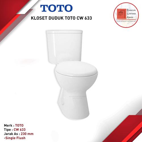 Jual KLOSET DUDUK TOTO CW633J PUTIH ORIGINAL / MONOBLOK TOTO 633 ...
