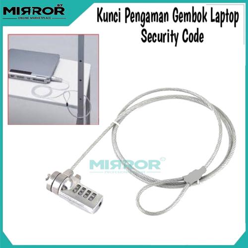 Jual Kunci Gembok Pengaman Laptop Dengan Code Number - Jakarta Pusat ...
