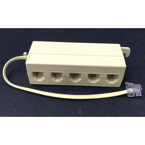 Jual Terminal Socket Cabang 5 Telepon 1 ke 5 Cabang RJ11 multi line 1 ...