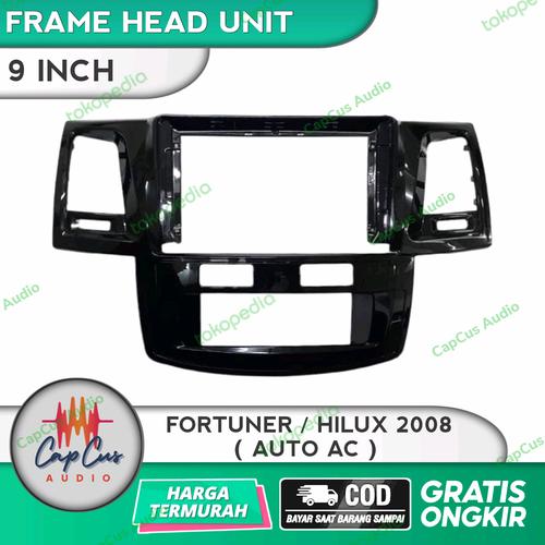Jual FRAME HEAD UNIT 9 INCH TOYOTA FORTUNER / HILUX / PANEL FORTUNER ...