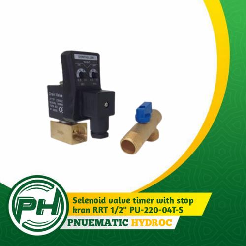 Jual Selenoid valve timer with stop kran RRT 1/2" PU-220-04T-S ...