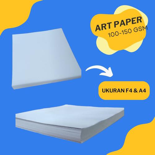 Jual [Isi 50 lembar]Kertas Art paper glossy A4 F4 kertas cetak kertas ...