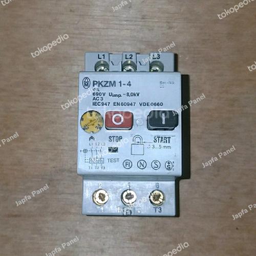 Jual Motor Protection Circuit Breaker Moeller PKZM1-4 2.4-4 Ampere ...