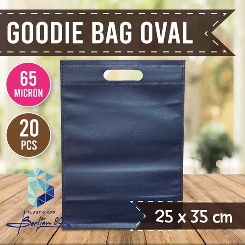 Promo Goodie Bag Oval 25x35 Spunbond Tas Kain Polos Totebag Kantong Souvenir - Pink Muda - Kota ...