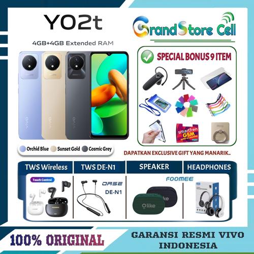 Promo VIVO Y02T 4/64 GB | VIVO Y 02T - Y 02 T RAM 8/64 GB GARANSI RESMI ...
