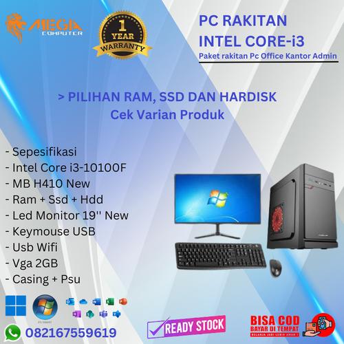 Promo Paket Lengkap PC Rakitan Core i3-10100F(Ram Ssd Hdd Cek Varian ...