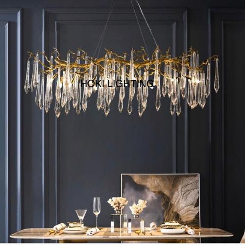 Jual LAMPU HIAS GANTUNG KRISTAL RANTING / AKAR MEJA MAKAN UKURAN 1 ...