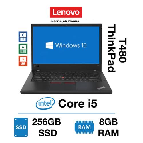Promo Laptop lenovo thinkpad T480 core i5 Gen 8TH Ram 16GB/512 SSD FREE ...