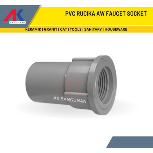 Jual PVC Rucika AW Faucet Socket / Sock / Sok / Sock Drat Dalam - 1/2 ...