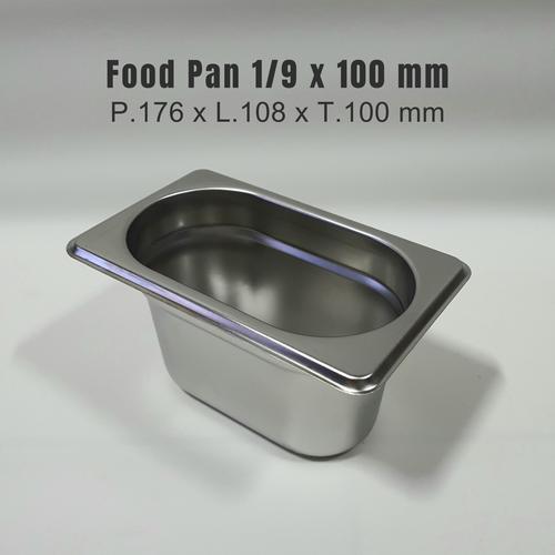 Jual GN Food Pan 1/9 x 100 mm Stainless Steel I Wadah Makanan - Food ...