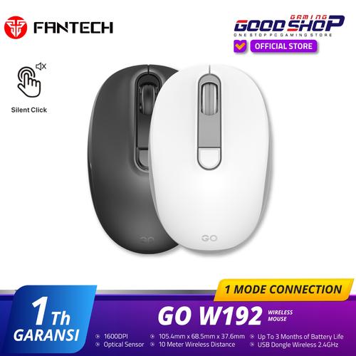 Jual Mouse Wireless Office FANTECH GO W192 Silent Click 2.4Ghz 1600DPI - Putih - Jakarta Pusat ...