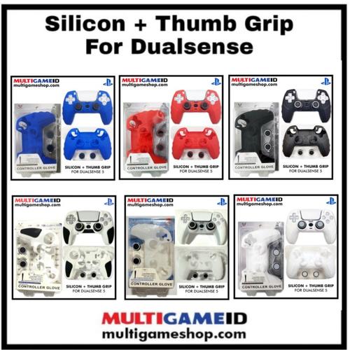 Jual PS5 Dualsense Dual Sense Controller Silicon +Thumb Grip ...