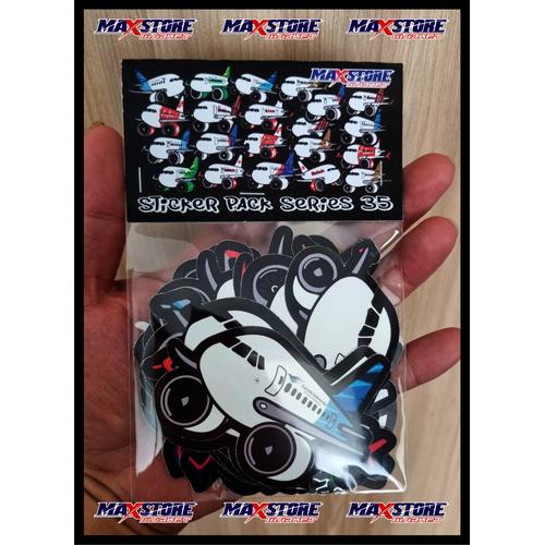 Jual aeroplane sticker /sticker koper pesawat terbang / travel sticker ...