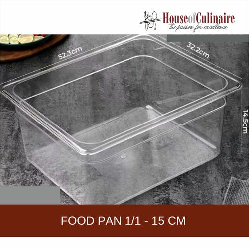 Jual Food pan Polycarbonate 1/1 Tinggi 15 cm Gastronom PC Plastik ...