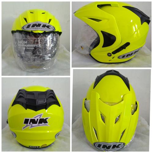 Promo Helm INK TERBARU Dobel Visor type T1 HIJAU STABILO - Kota ...