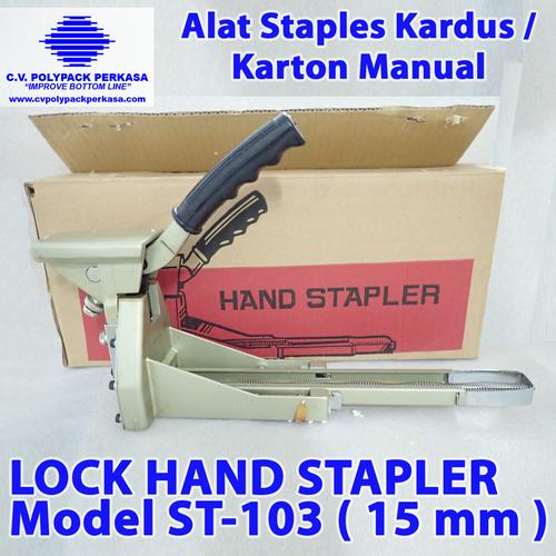 Jual Lock Hand Stapler ST-103 15 mm (Alat Staples Karton / Kardus ...