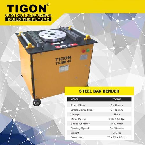 Jual Mesin Pembengkok Penekuk Besi / Steel Bar Bender 40 - 50 MM TIGON ...