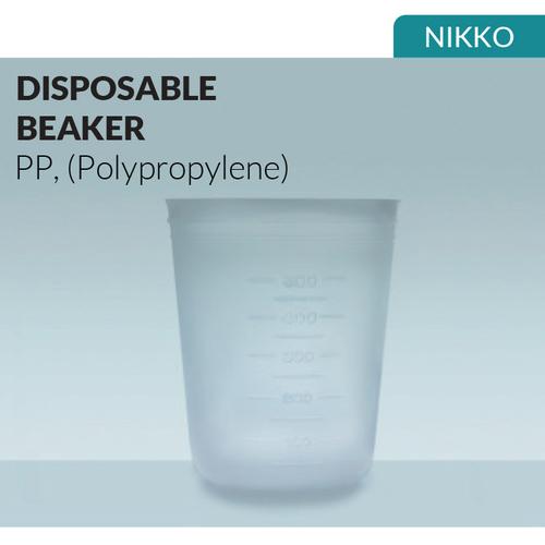 Jual BEAKER DISPOSABLE 100ml Beaker Plastik 100mL Polypropylene PP NIKKO - Kab. Bekasi ...