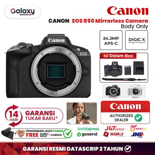Promo Canon EOS R50 Body Only Kamera Mirrorless Canon Garansi Resmi ...