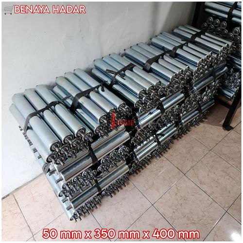 Jual gravity roller conveyor 50 mm x 350 mm x 400 mm roller gravity as ...