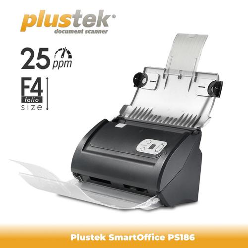 Jual Scanner Plustek SmartOffice PS 186 A4/F4 - 25 Lembar/Menit - ADF ...