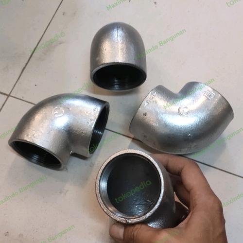Jual Elbow Galvanis 1" Inch Drat BSPT 90 Derajat / Knee Galvanis - Jakarta Barat - Maxindo ...