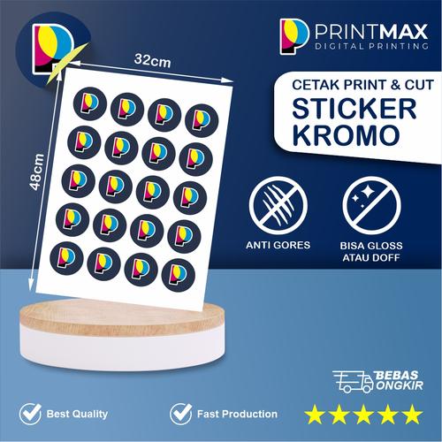 Jual Cetak Label Sticker Kromo A3+ Print & Cut Kemasan Produk Makanan ...