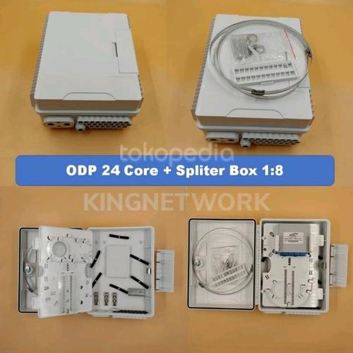 Jual ODP Tiang Kapasitas 24 Core Lengkap Spliter Box 1:8 Bagus Fo 3 ...