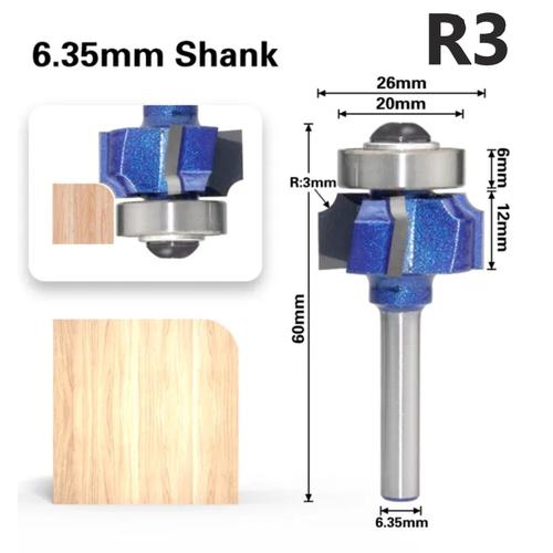 Jual Mata Profil Router Edging Radius HPL R1 R2 R3 Round Over shank 1/4 ...