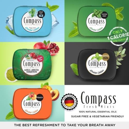 Promo Compass Fresh Mints Candy 14gr SUGAR FREE - Permen Rendah Gula ...