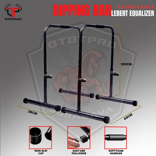 Promo Lebert Equalizer - Mobile Dip Bar /Dipping/Calisthenic/Crossfit/Dips - Hitam, ADJUSTABLE ...