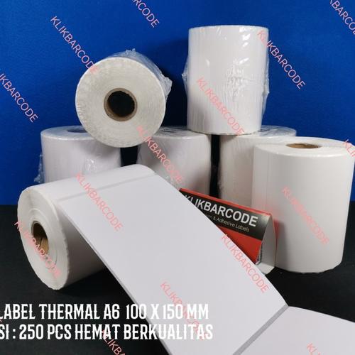 Jual Label Stiker Resi Alamat Market Place 100x150mm A6 Direct Thermal ...