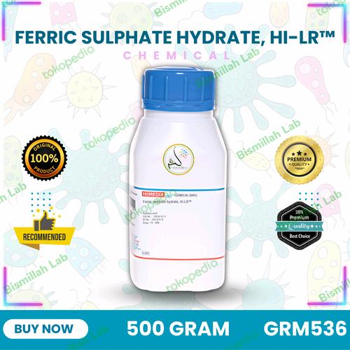 Jual Ferric Sulphate Hydrate, Hi-LR | Fe2(SO4)3.xH2O, 500 Gram - Kab ...