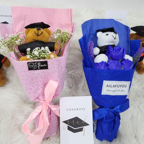 Jual Boneka Bunga Valentine Wisuda Ulang Tahun Hadiah Buket Box ...
