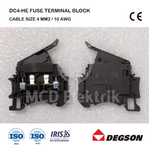 Jual DC4-HE Degson setara UK5-HESI Fuse Terminal Block - TANPA FUSE ...